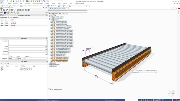 TÍNH NĂNG DESIGN CONFIGURATOR TRONG SOLID EDGE 2022